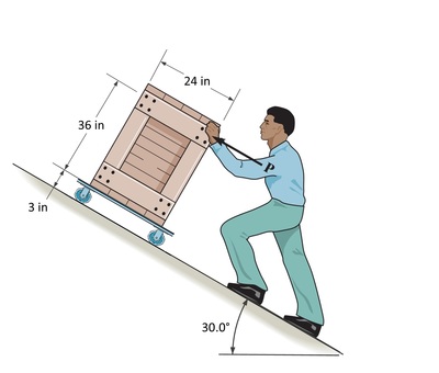 Solved A person is keeping a crate, which weighs 50 lbs, | Chegg.com
